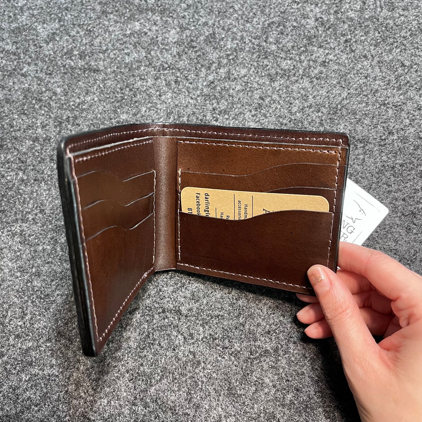 PREORDER Classic Bifold Beaver Tail Wallet - Original – Darling Leather ...