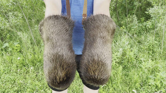 PDF Fur Gauntlet Mitten Pattern and Video Tutorial – Darling Leather ...